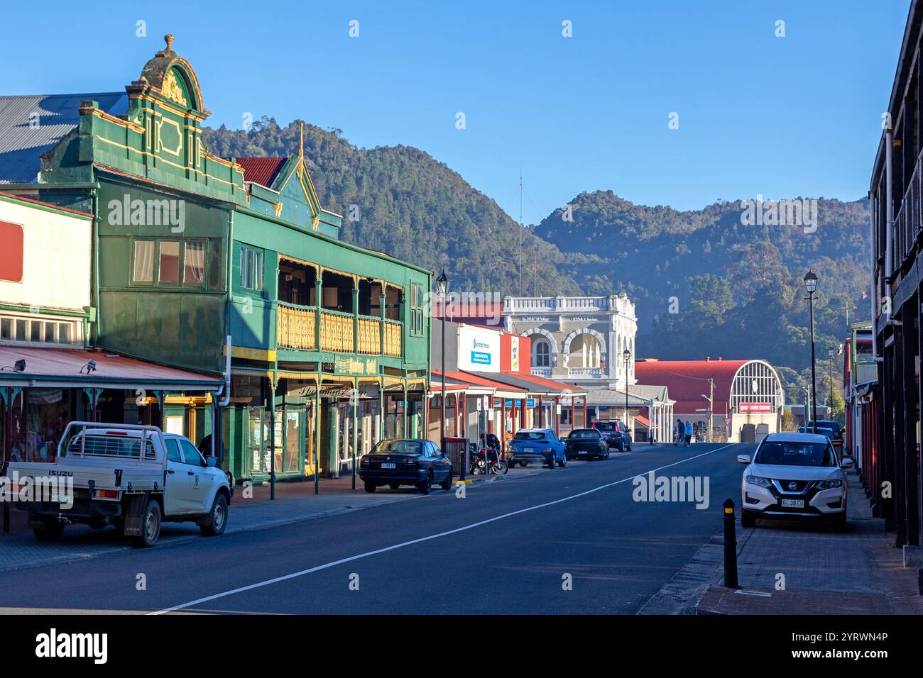 The main street (Orr Street) of Queenstown, Tasmania Stock Photo - Alamy