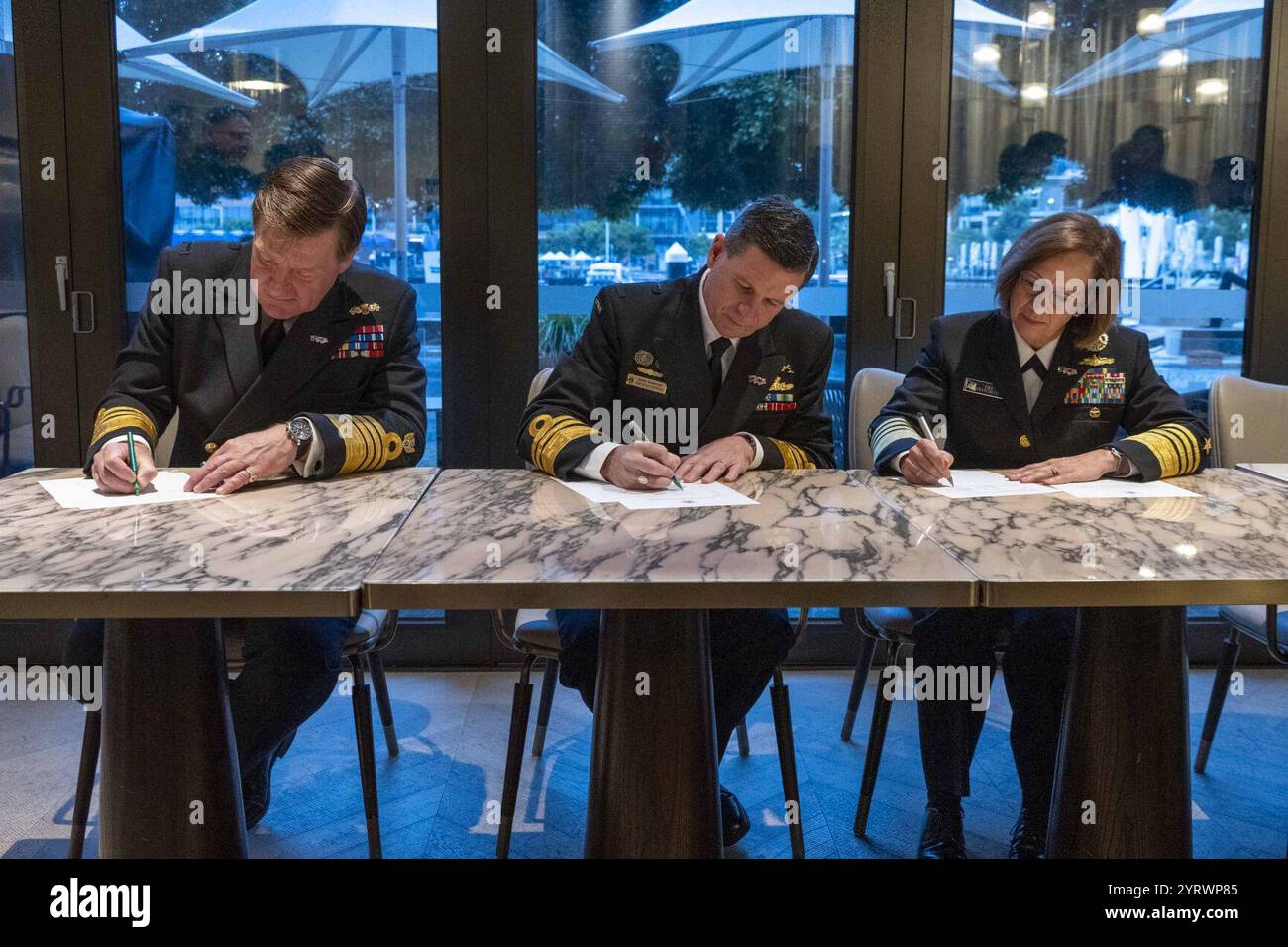 CNO, Royal Navy First Sea Lord, and Royal Australian Chief of Navy Sign ...