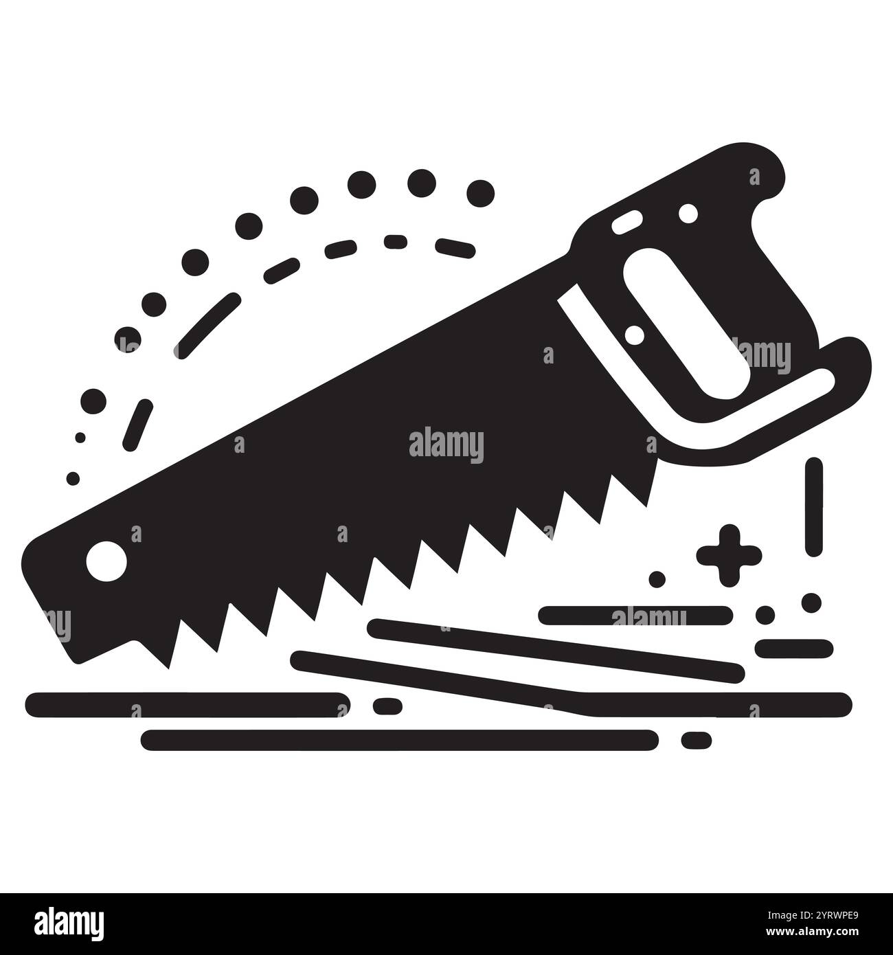 Steel saw vector hi-res stock photography and images - Alamy