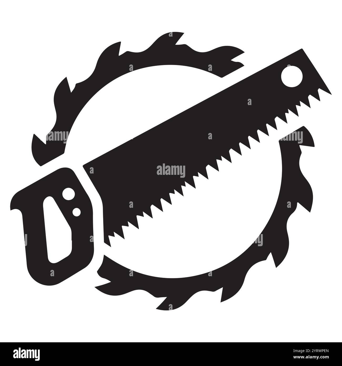 Saw branding icon hi-res stock photography and images - Alamy