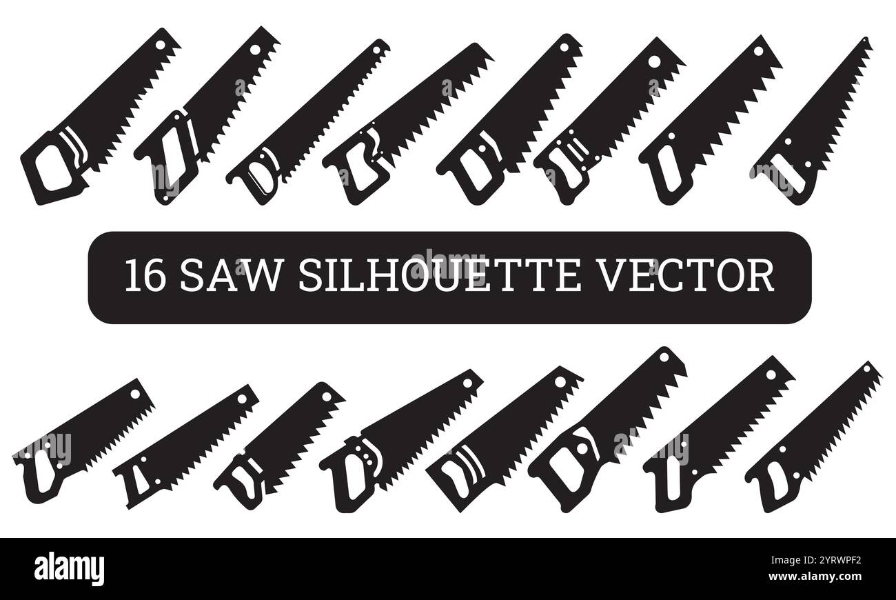 Work tools silhouette vector hi-res stock photography and images - Alamy