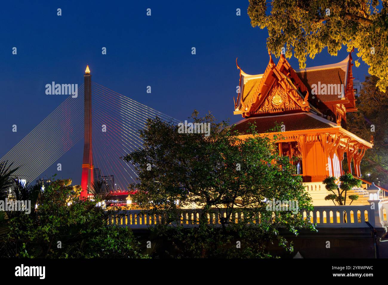 Santichaiprakarn Throne Hall on the river bank in Santi Chai Prakan ...