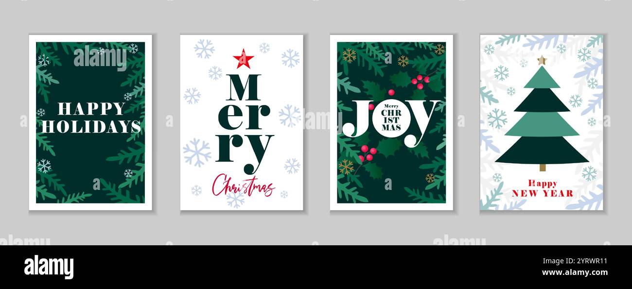 Happy Holidays, Merry Christmas and Happy New Year 2025 creative ...