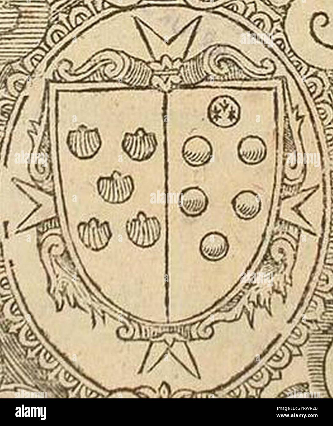 Coat of arms of Baltasar Suárez from El Pastor FIdo Title page (cropped ...