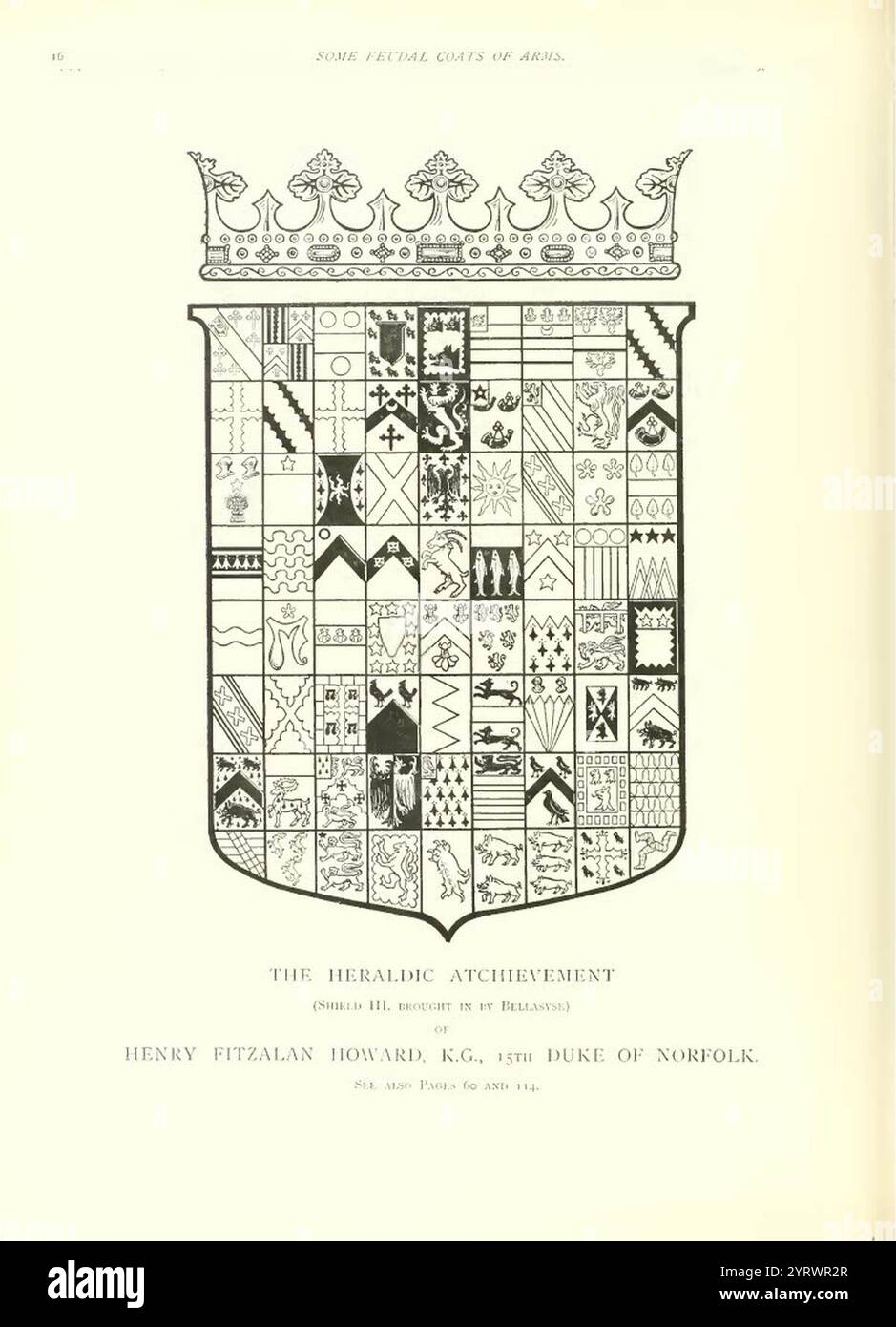 Coat of arms of Henry Fitzalan-Howard, 15th Duke of Norfolk (Shield III ...