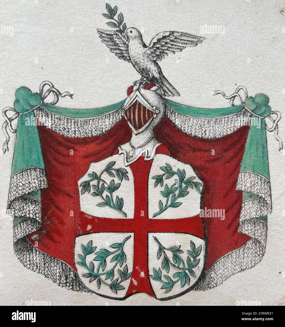 Coat of Arms of House of Olivecreutz Stock Photo - Alamy
