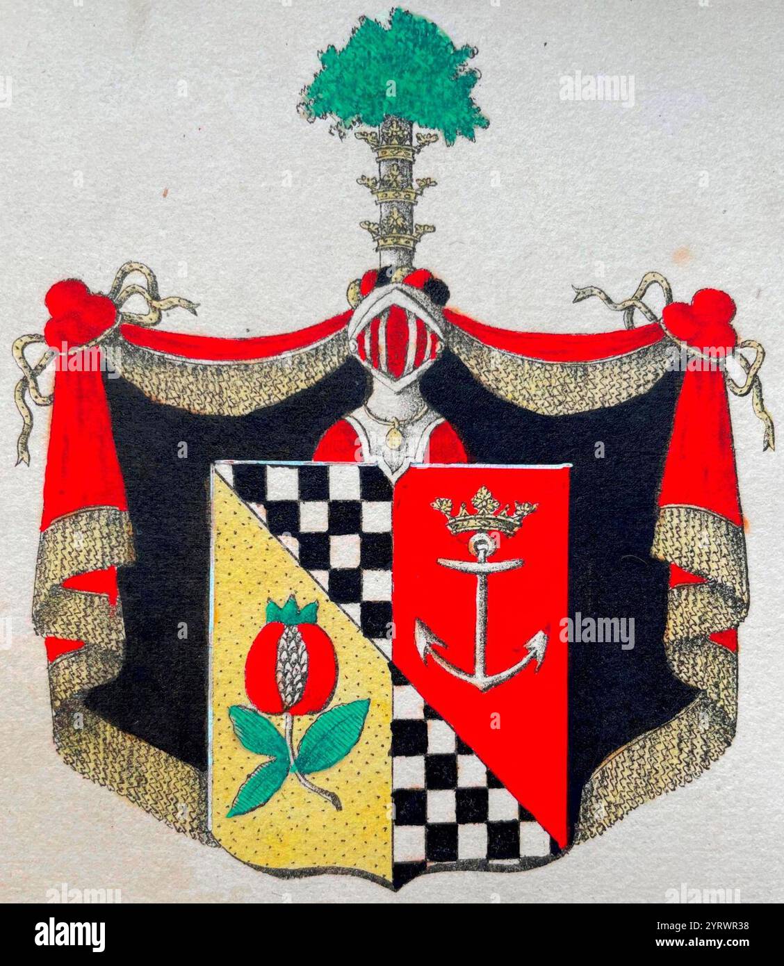 Coat of Arms of House of Hauswolff Stock Photo - Alamy