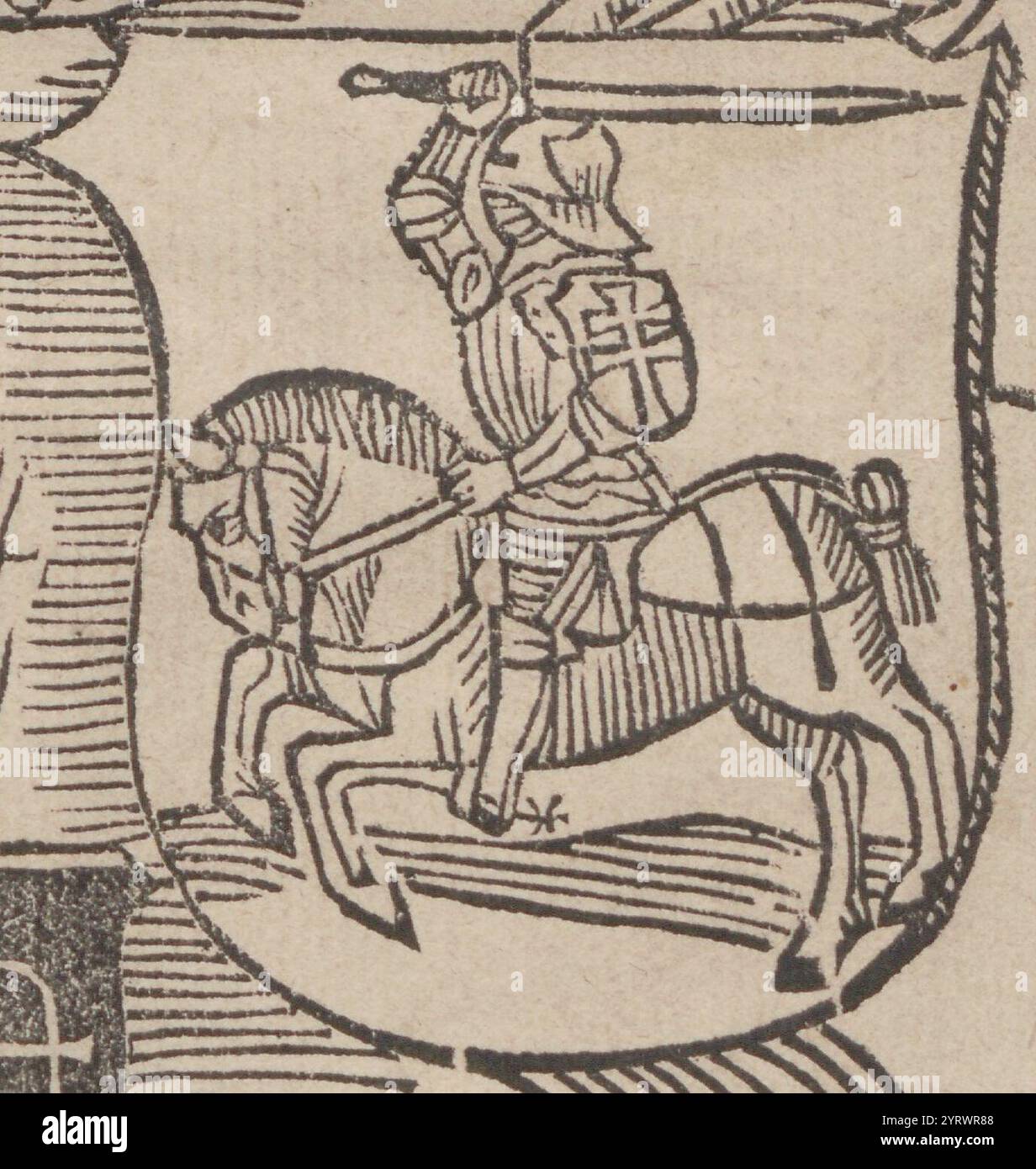 Coat of arms of Lithuania Vytis (Waykimas), painted by John of Głogów ...