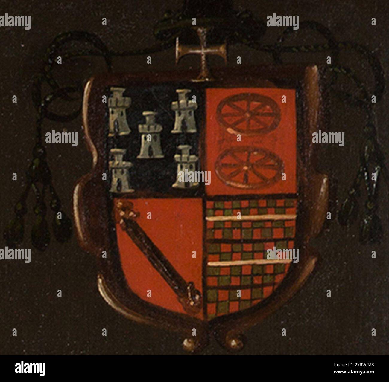 Coat of arms of Marcos de Torres y Rueda (cropped Stock Photo - Alamy