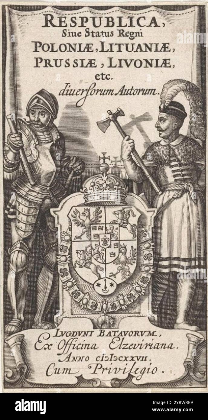 Coat of arms of the Polish–Lithuanian Commonwealth with Polish Eagle ...