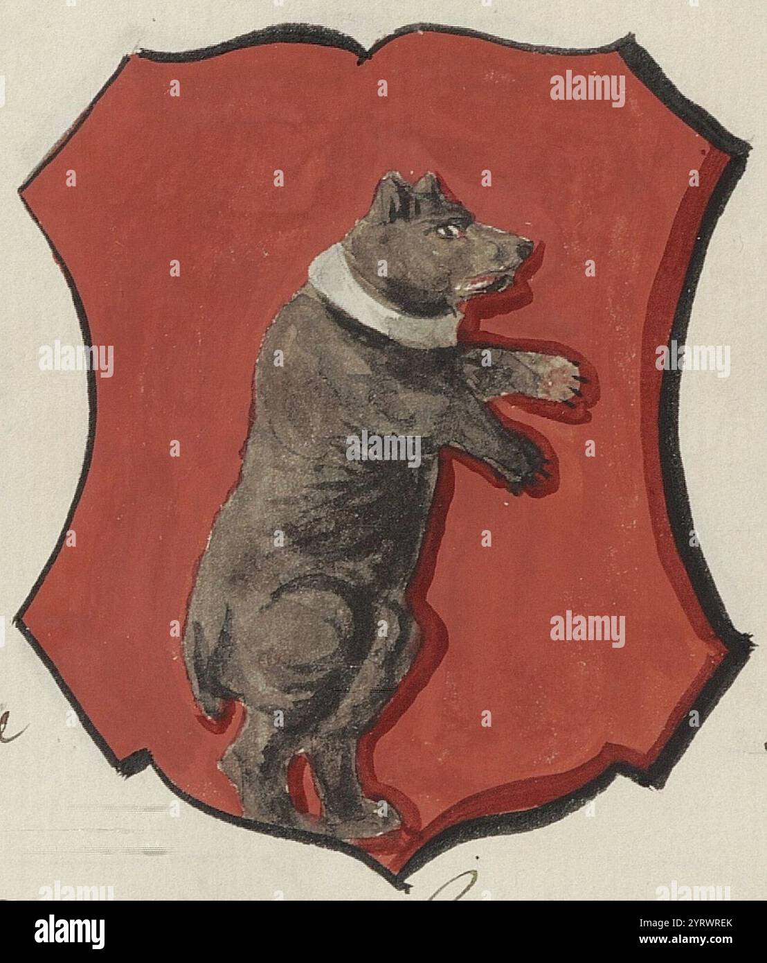 Coat of arms of the Duchy of Samogitia (Žemaitija), painted in 1875 ...