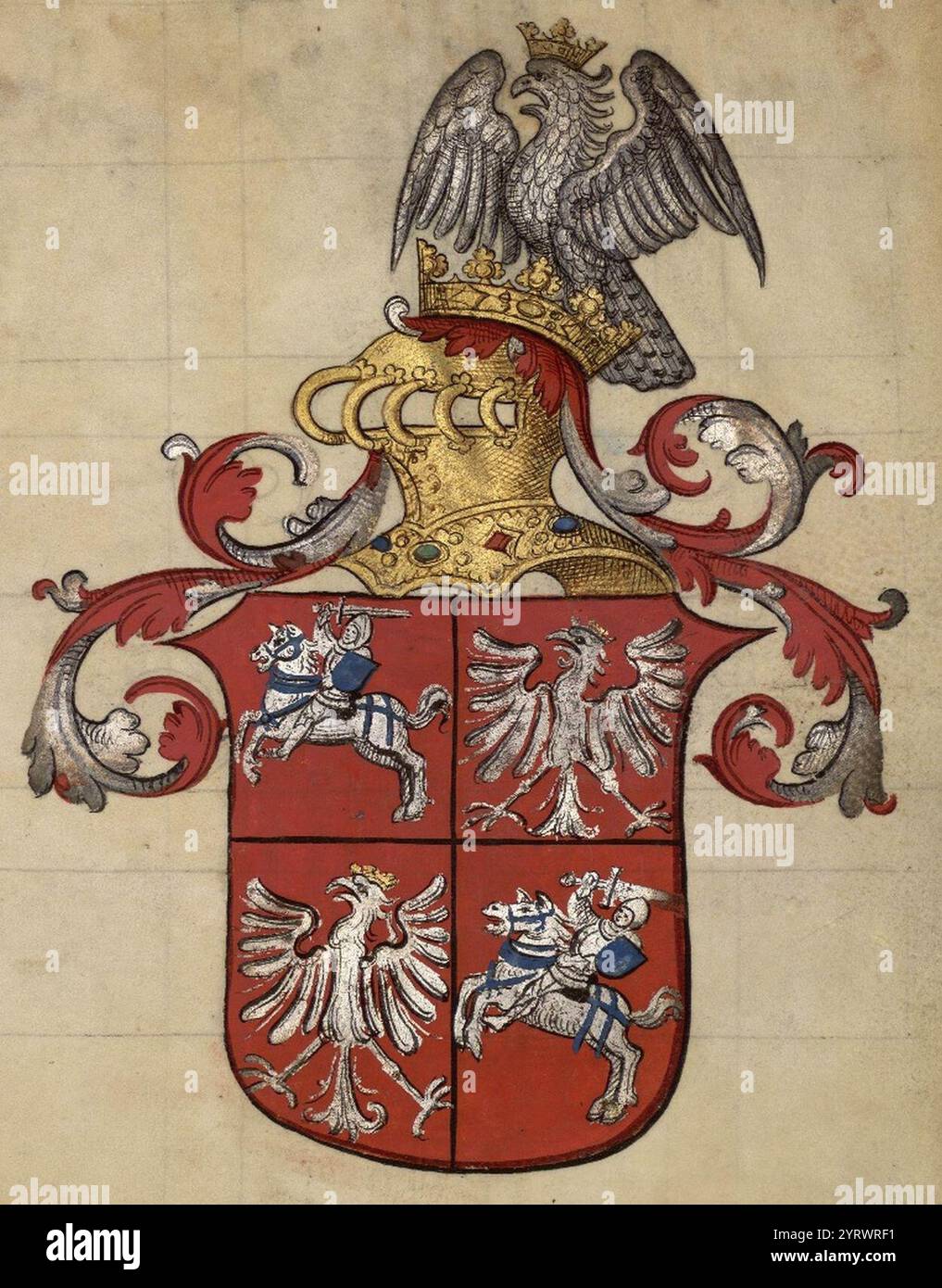 Coat of arms of the Polish–Lithuanian Commonwealth with Polish Eagle ...