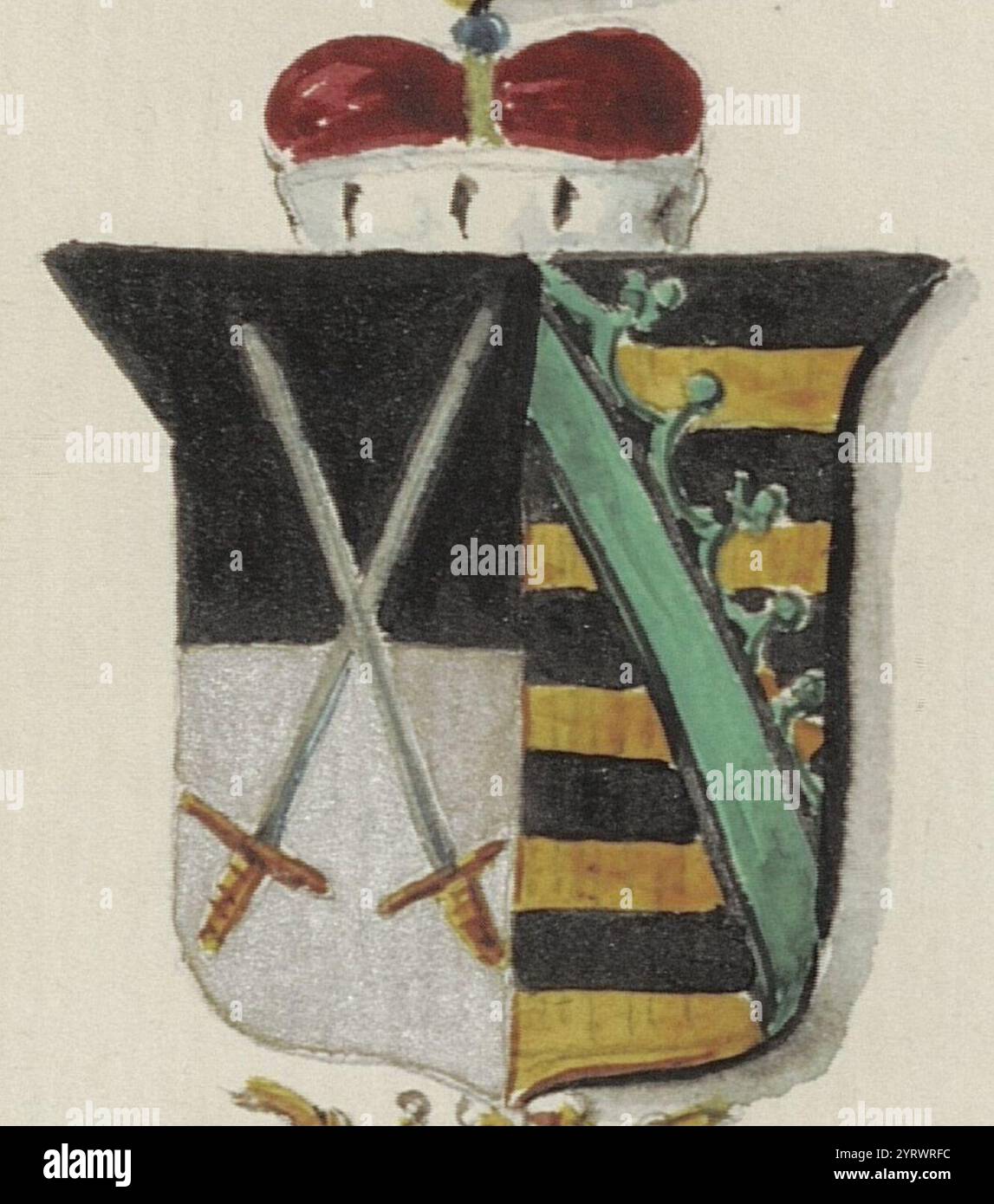 Coat of arms of the Saxons dynasty (Kings of Poland and Grand Dukes of ...