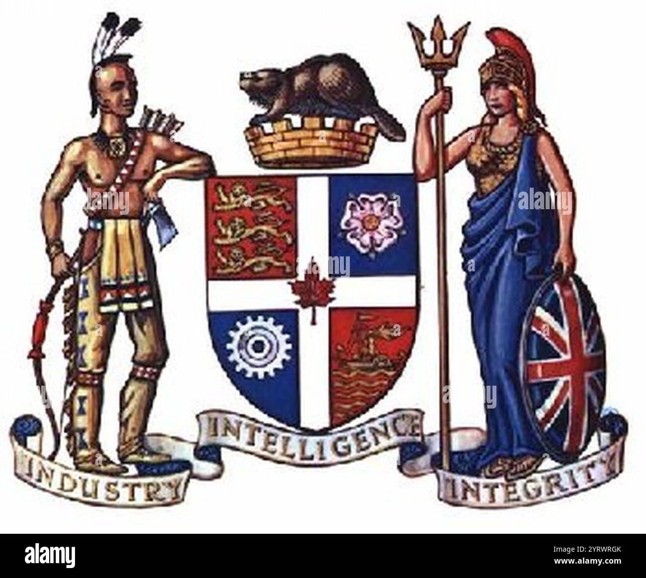 Coat of arms of Toronto, Canada (1861–1998 Stock Photo - Alamy