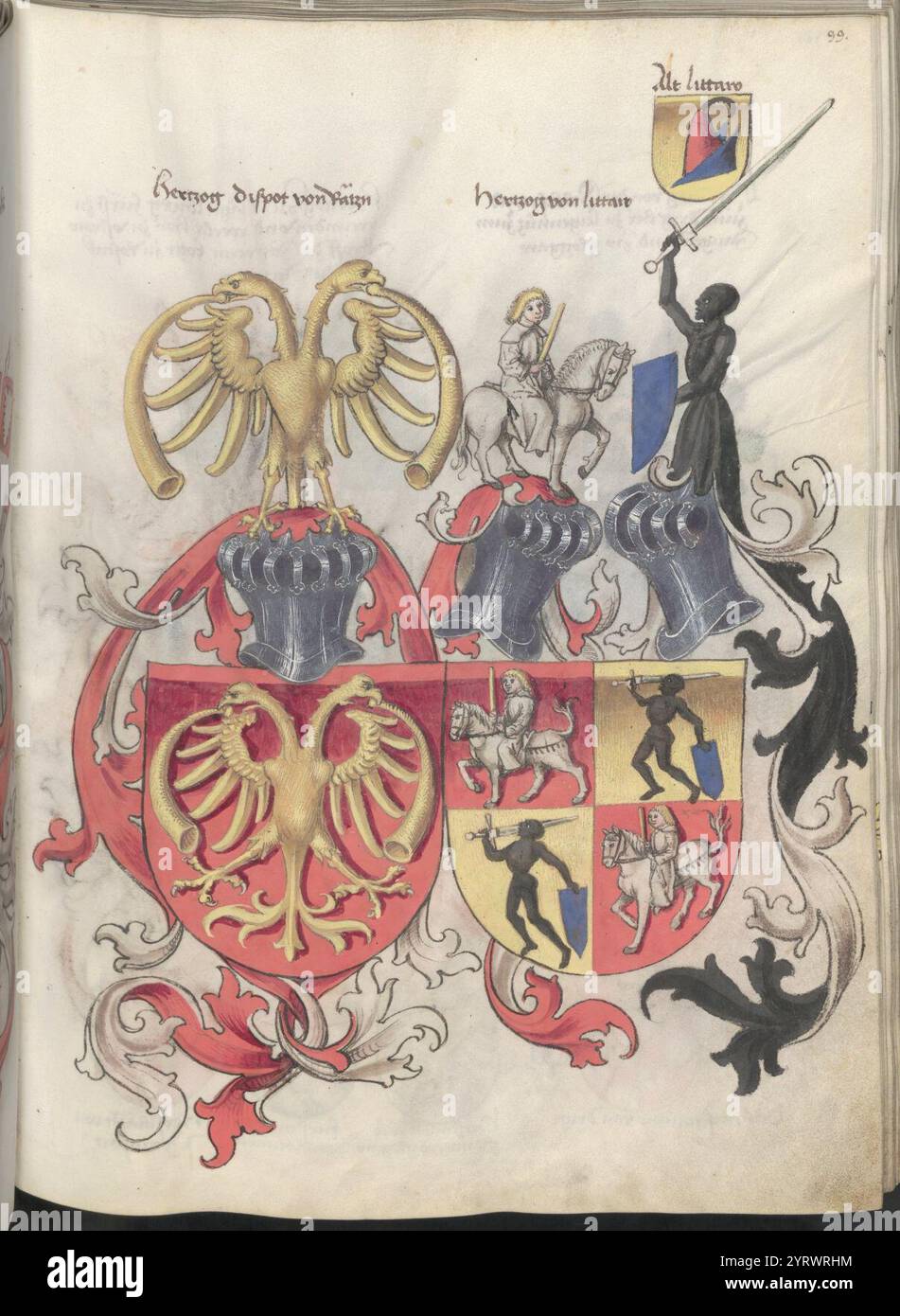 Coat of arms of Vytautas the Great with the Lithuanian Vytis (Waykimas ...