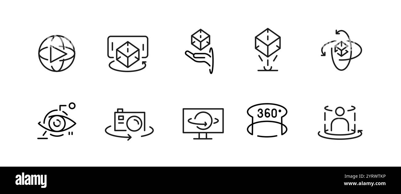 Immersive set Stock Vector Images - Alamy