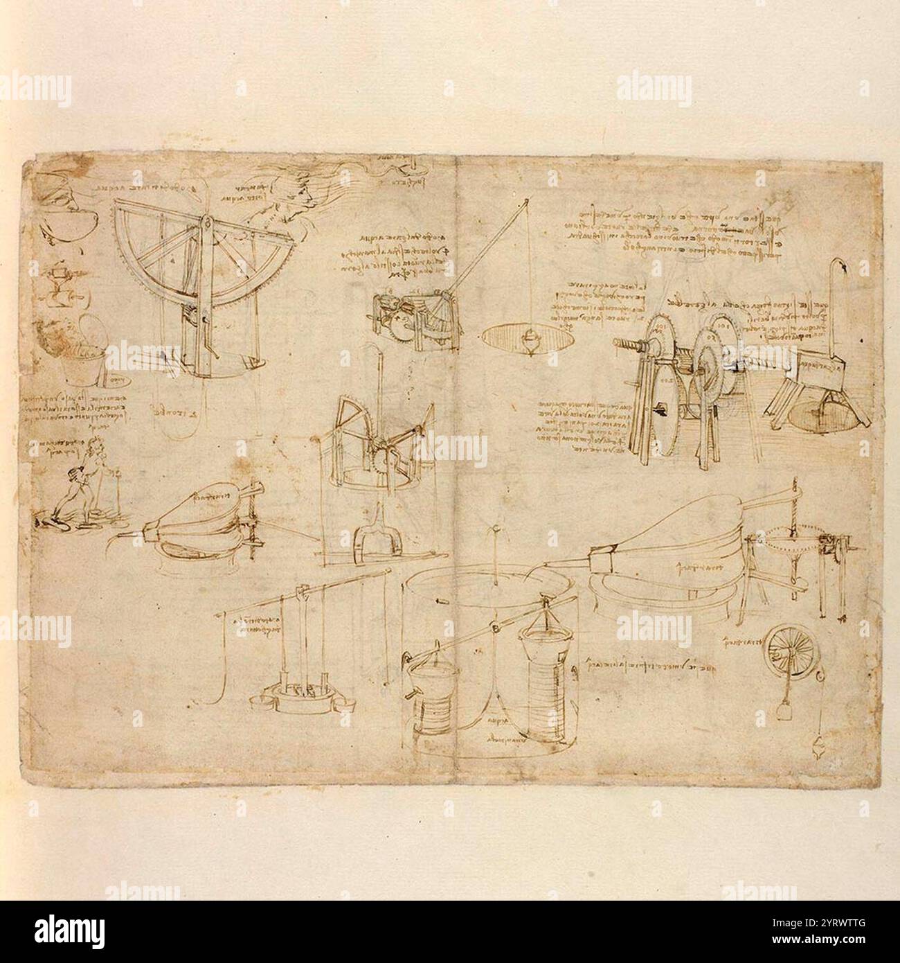 Codex Atlanticus - 000R-26 Stock Photo - Alamy