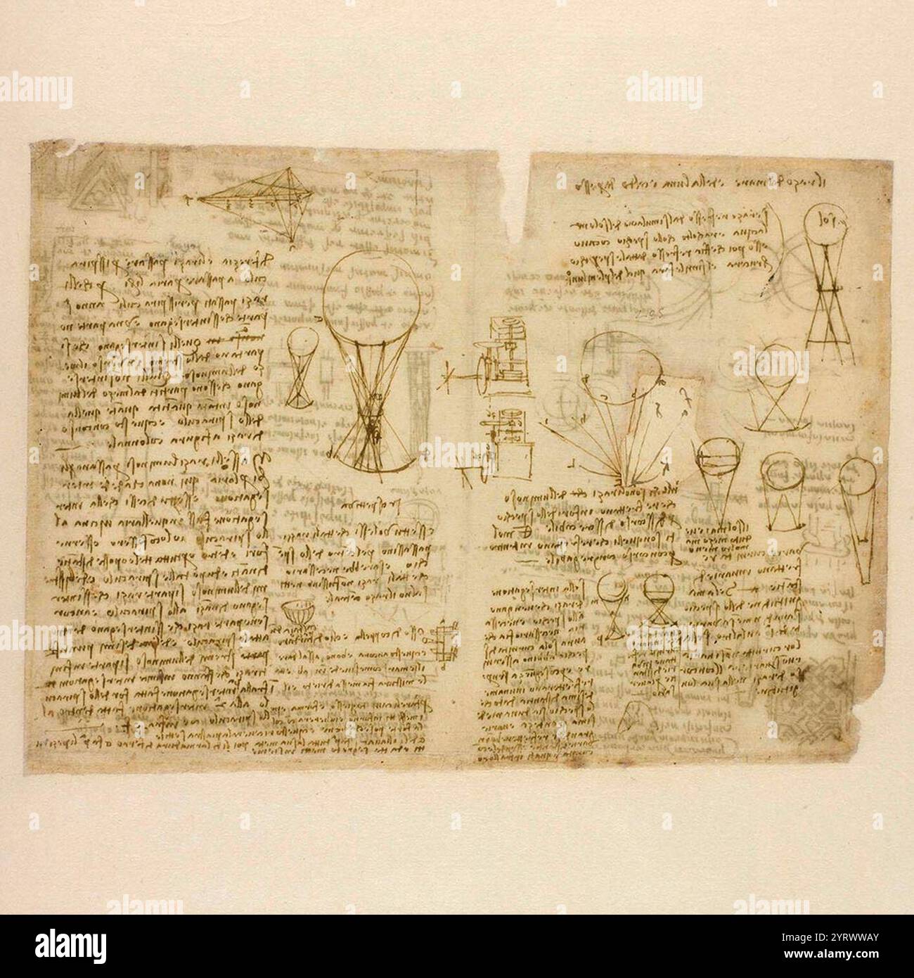 Codex Atlanticus - 000R-226 Stock Photo - Alamy