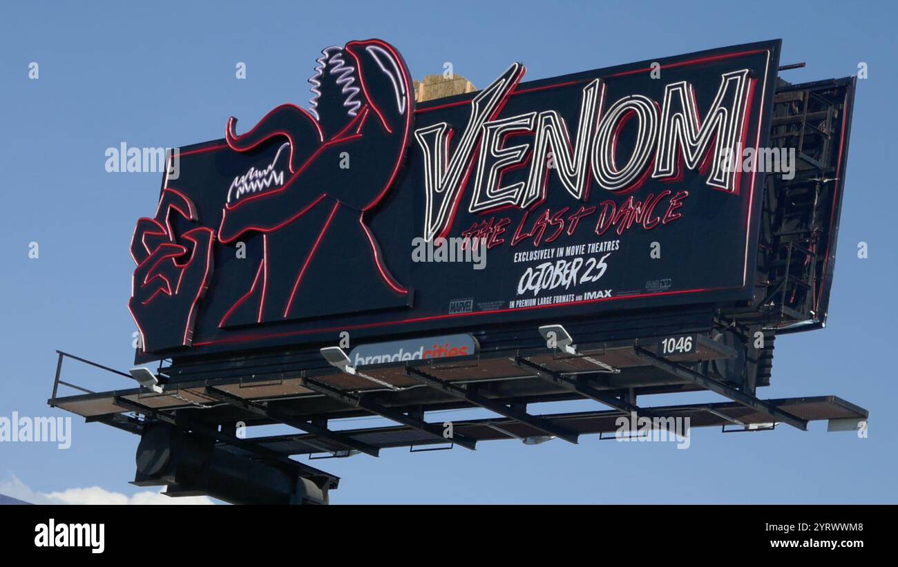 Los Angeles, California, USA 5th October 2024 Venom Tom Hardy Billboard ...