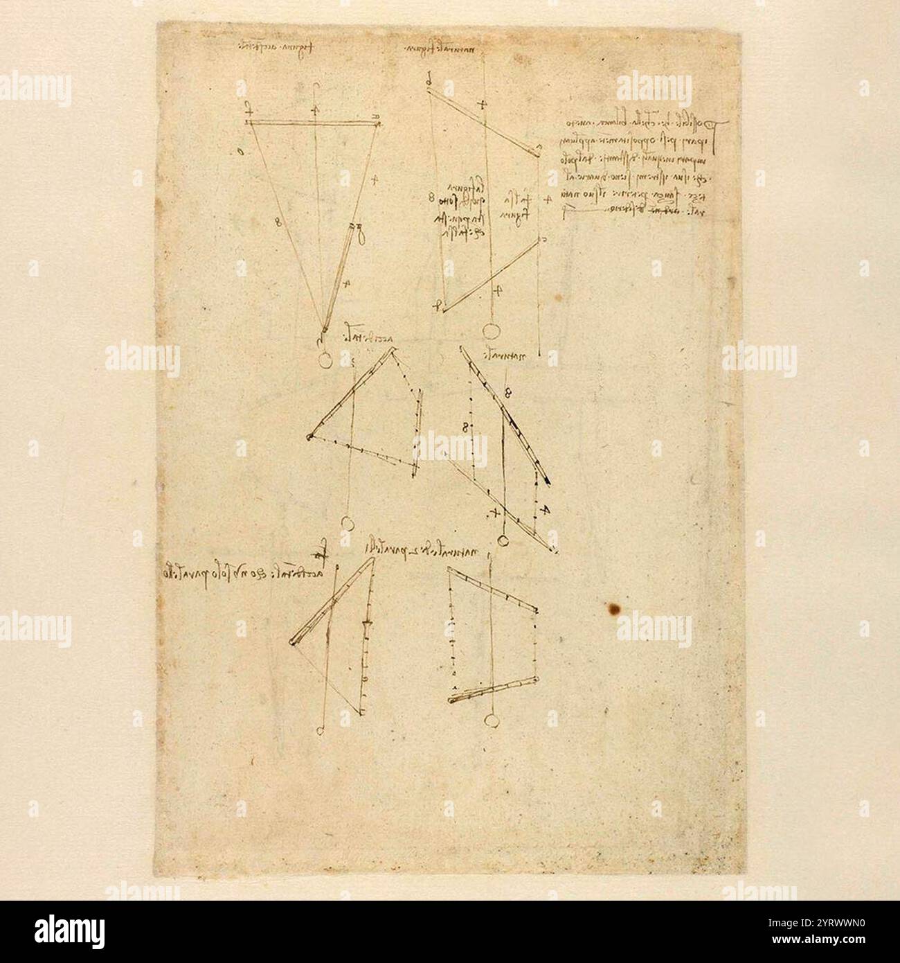 Codex Atlanticus - 000R-351 Stock Photo - Alamy