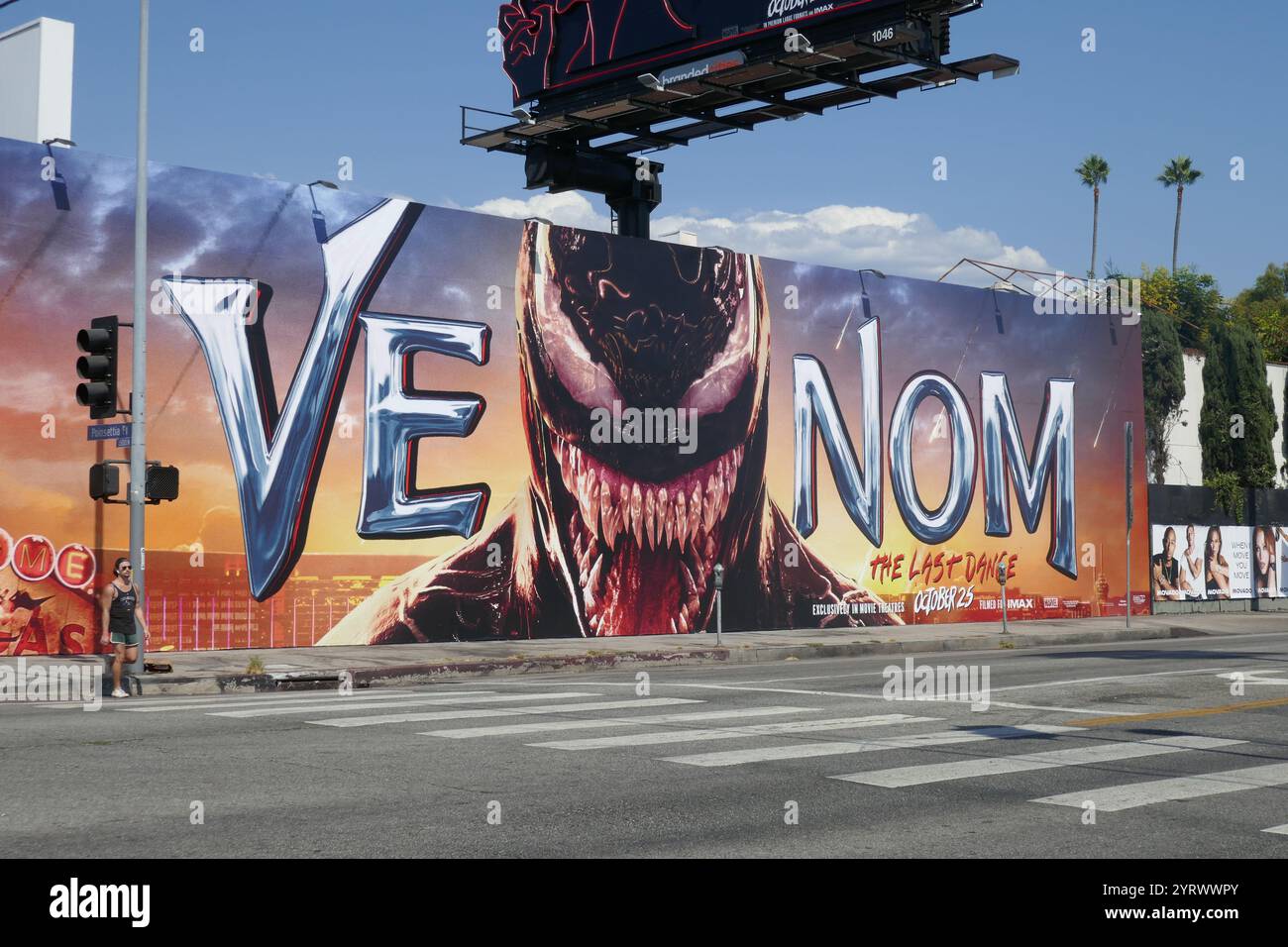 Los Angeles, California, USA 5th October 2024 Venom Tom Hardy Billboard ...