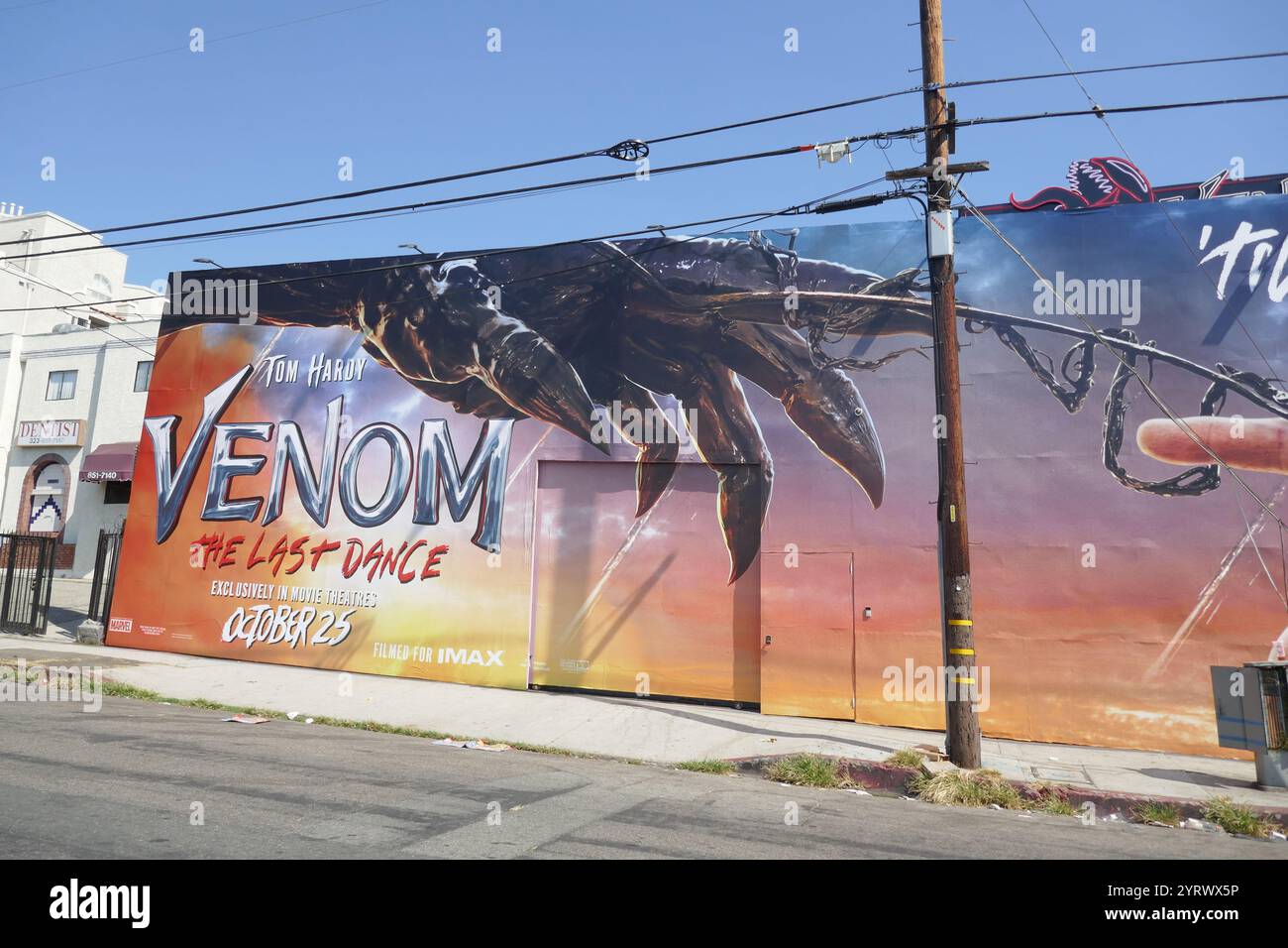 Los Angeles, California, USA 5th October 2024 Venom Tom Hardy Billboard ...