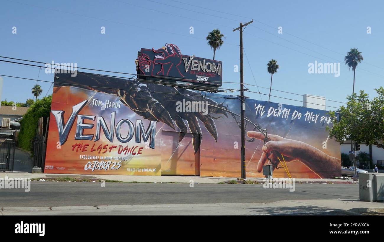 Los Angeles, California, USA 5th October 2024 Venom Tom Hardy Billboard ...