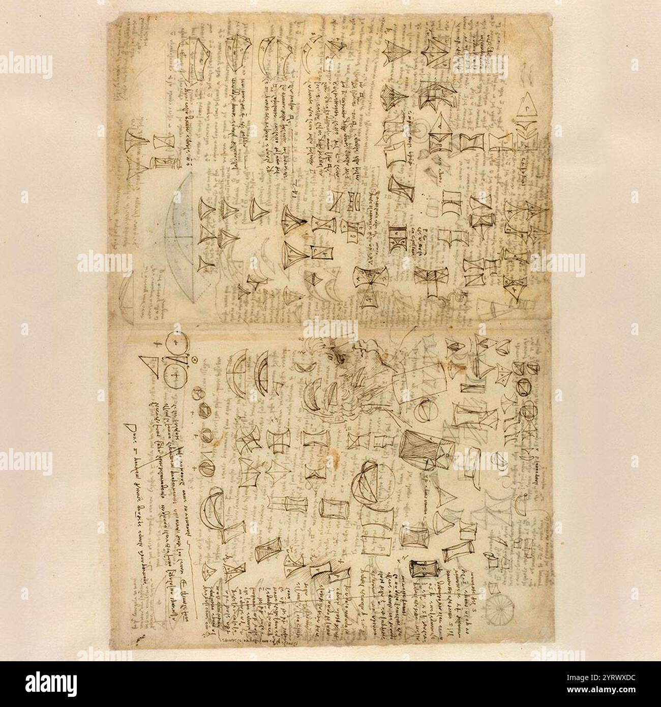 Codex Atlanticus - 000R-635 Stock Photo - Alamy