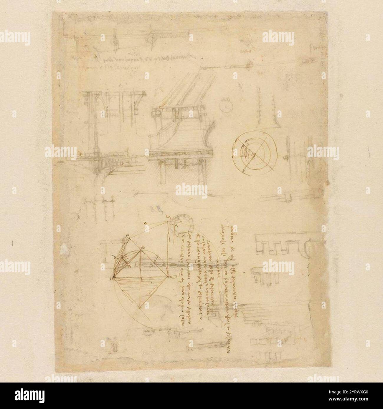 Codex Atlanticus - 000R-698 Stock Photo - Alamy