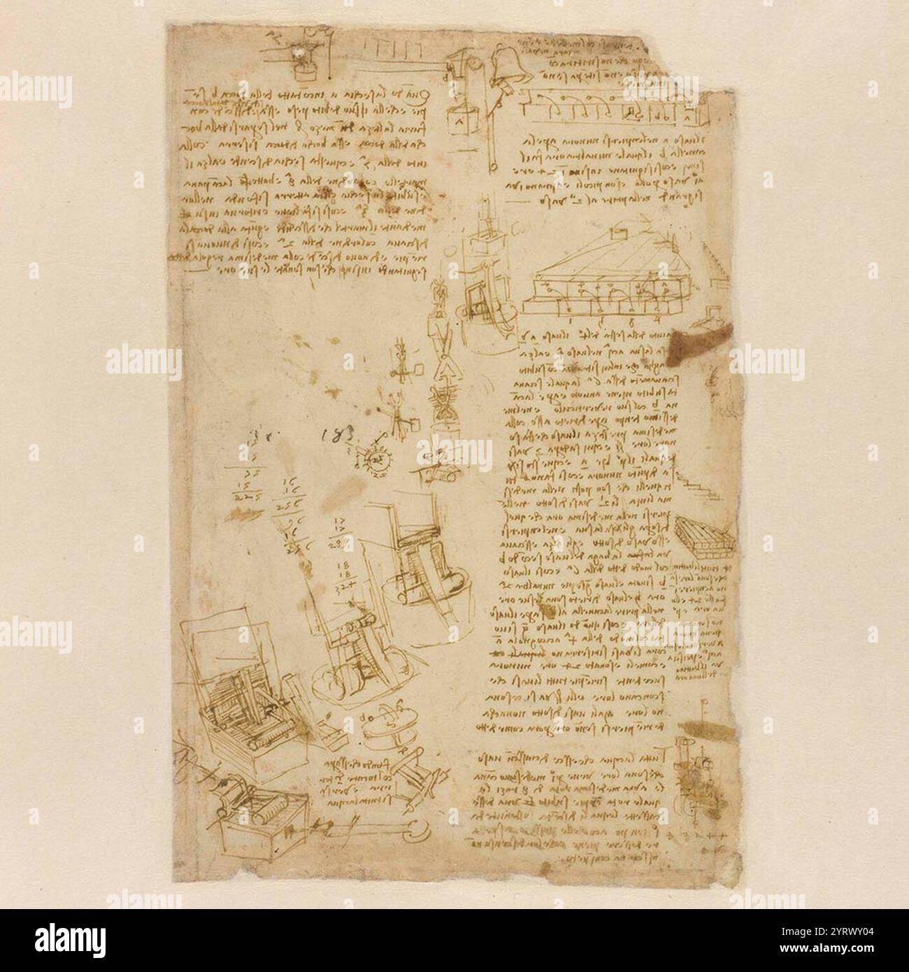 Codex Atlanticus - 000R-941 Stock Photo - Alamy