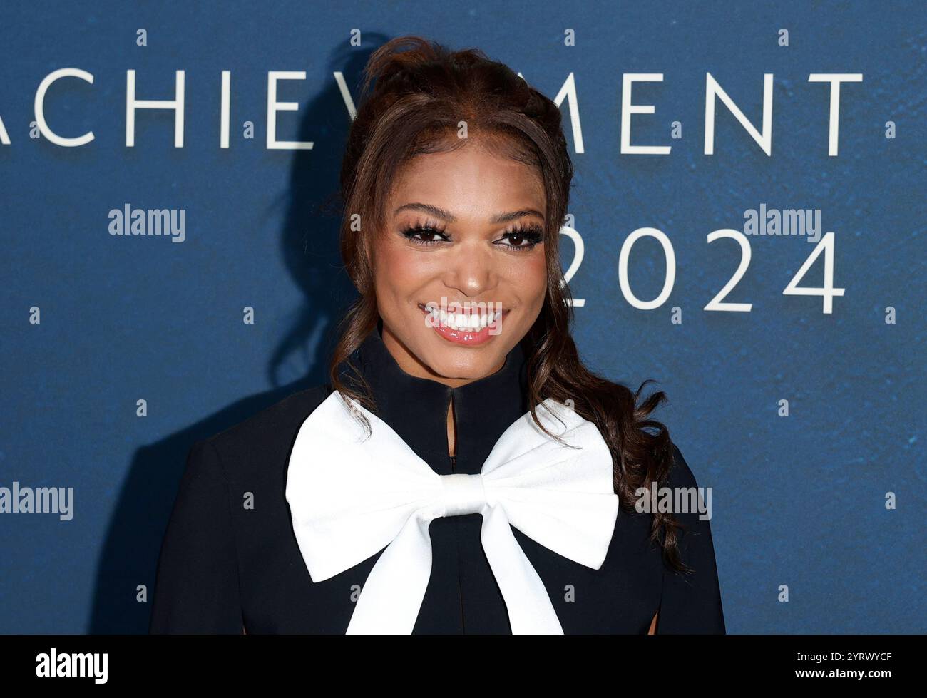 New York, United States. 04th Dec, 2024. Gabby Thomas arrives on the ...