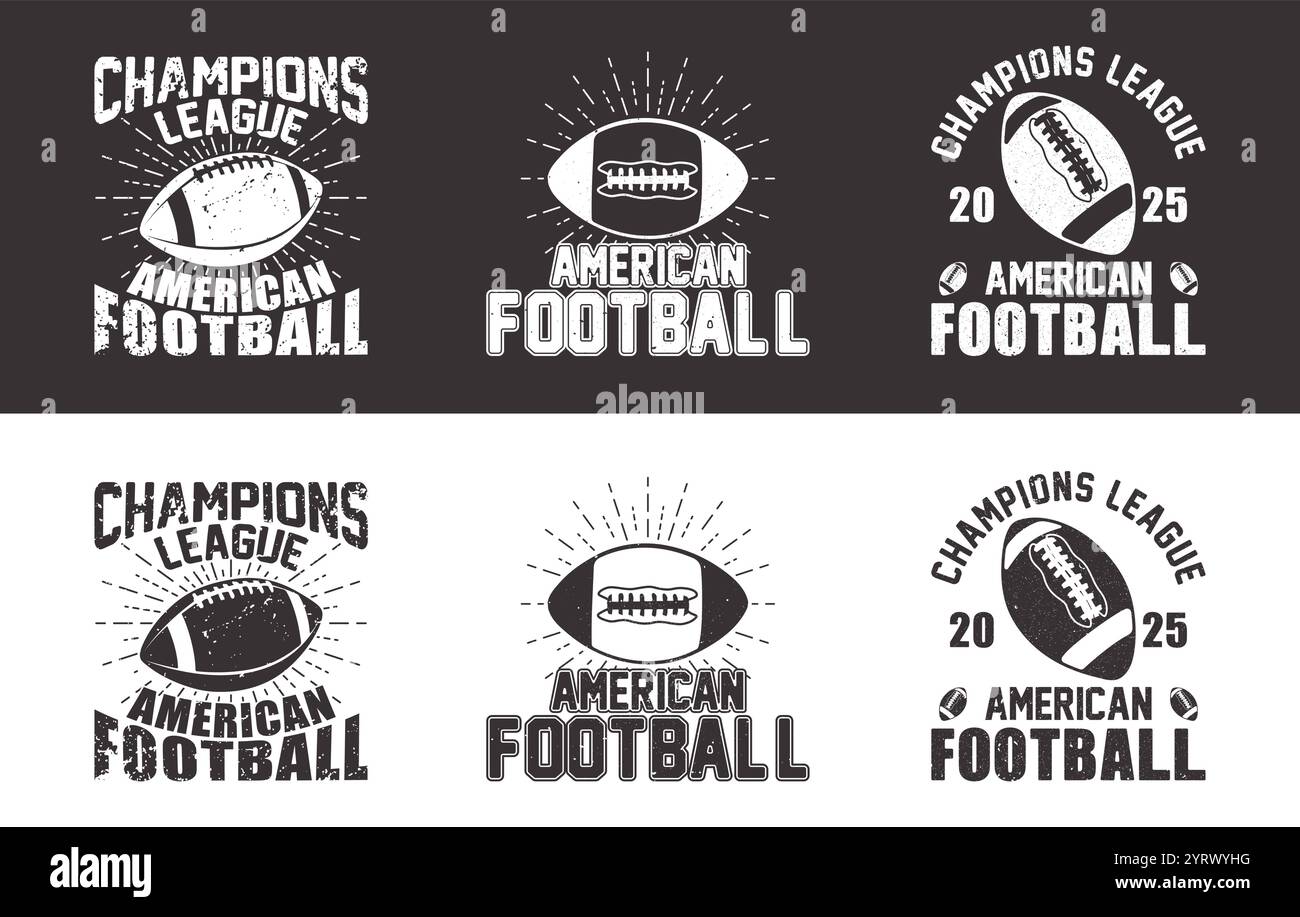 Vintage american football t-shirt design, Grunge american football t ...