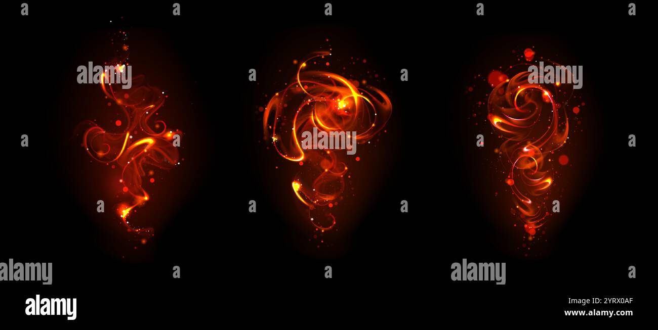 Vortex of flame Stock Vector Images - Alamy