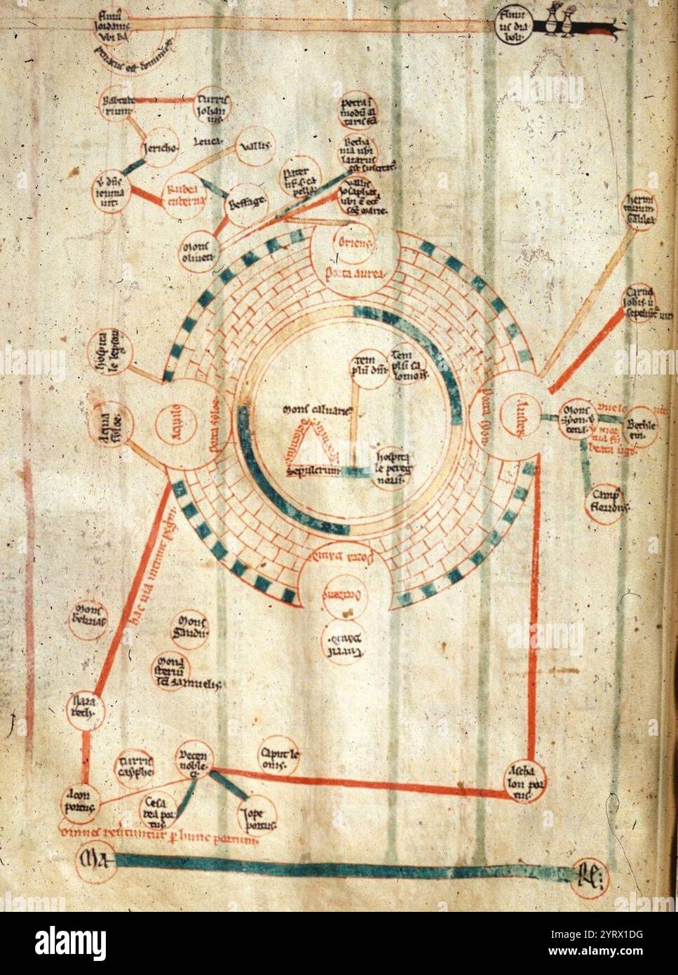 Crusader jerusalem map hi-res stock photography and images - Alamy