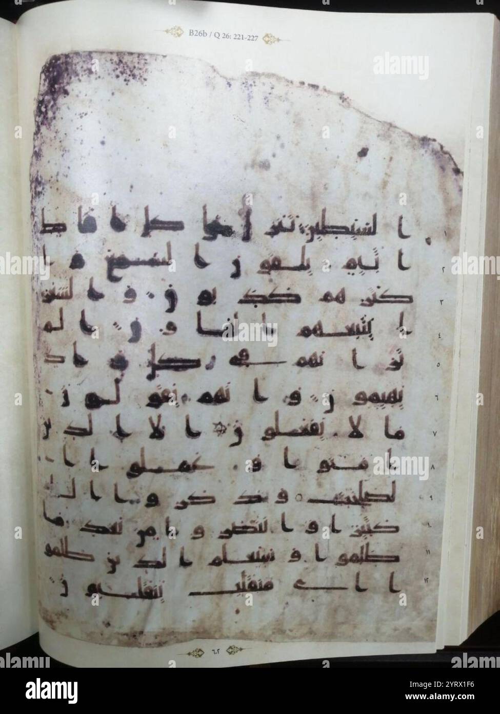 Codex Mashhad, MS 4116, B26b (photogaph from facsimile edition Stock Photo - Alamy