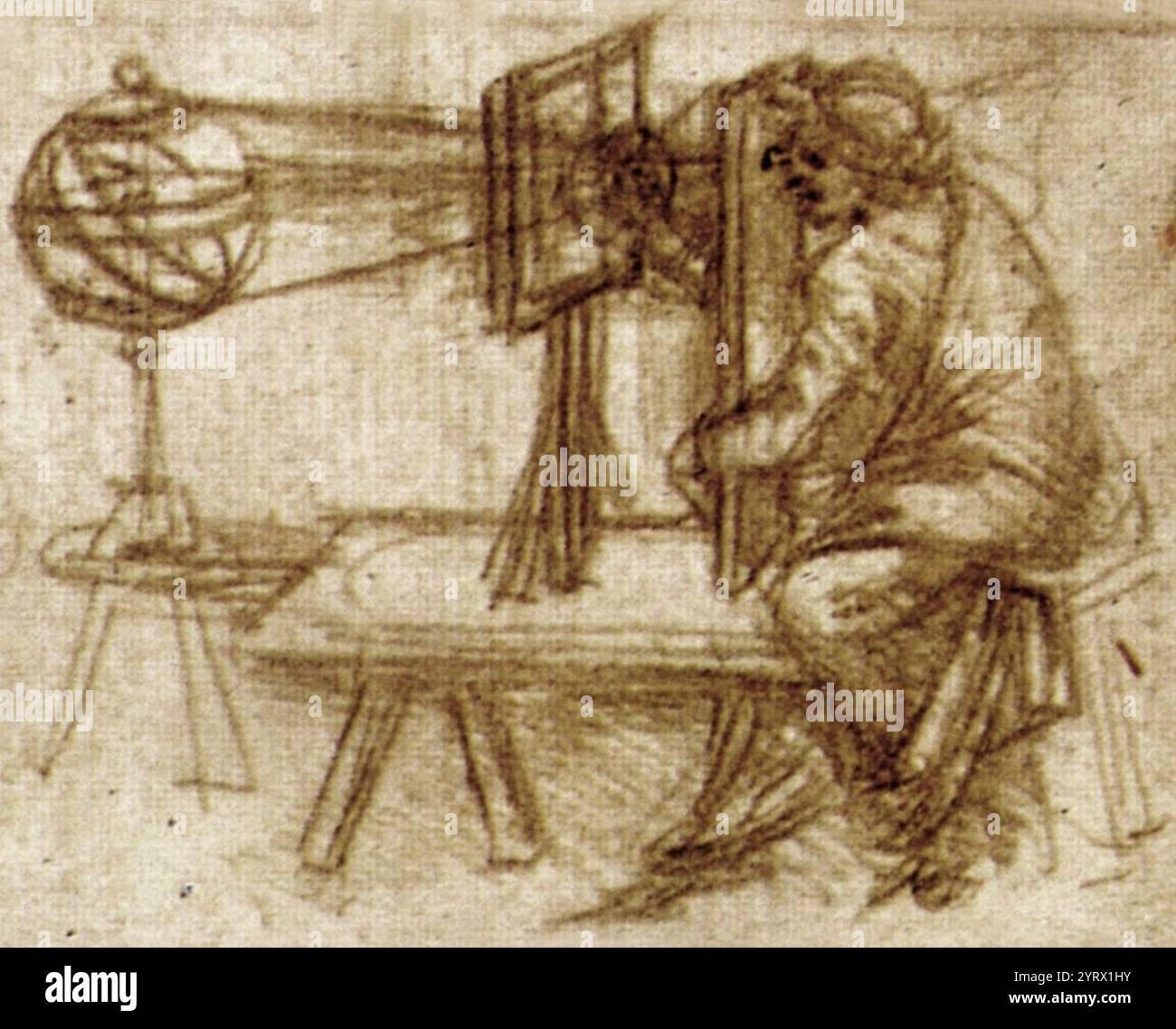 Codice Atlantico - Perspectograph Stock Photo - Alamy