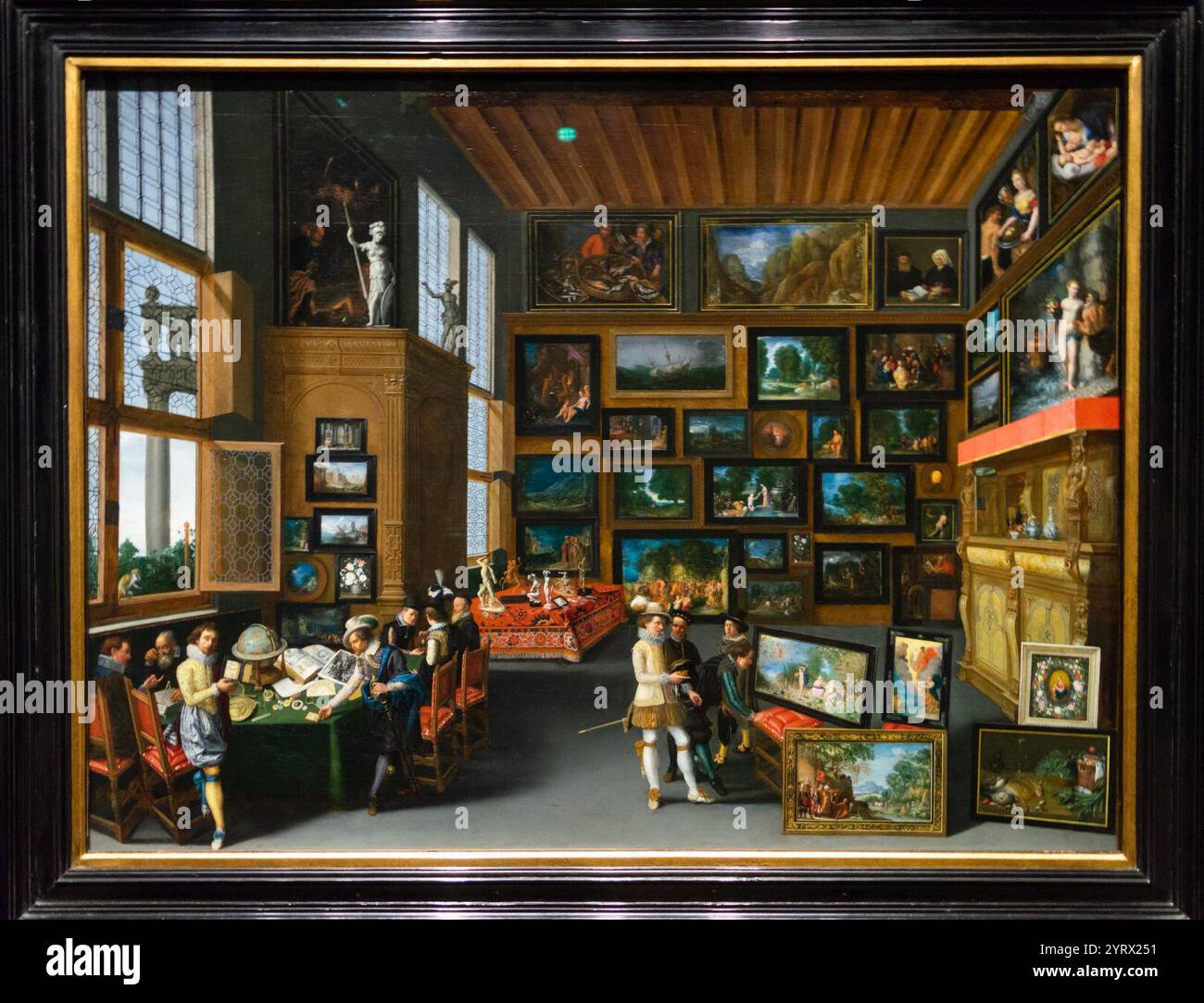 Cognoscenti in a room hung with pictures hi-res stock photography and ...