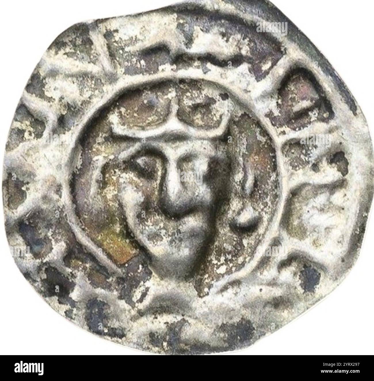 Coin of Eric the Survivor of Sweden (Eric X) c. 1210 Stock Photo - Alamy