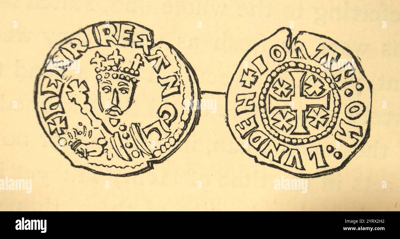Coins of Henry II of England Stock Photo - Alamy