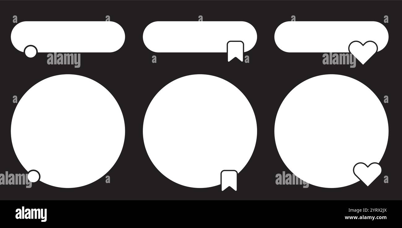 Feedback review social media templates, vector square with speech ...