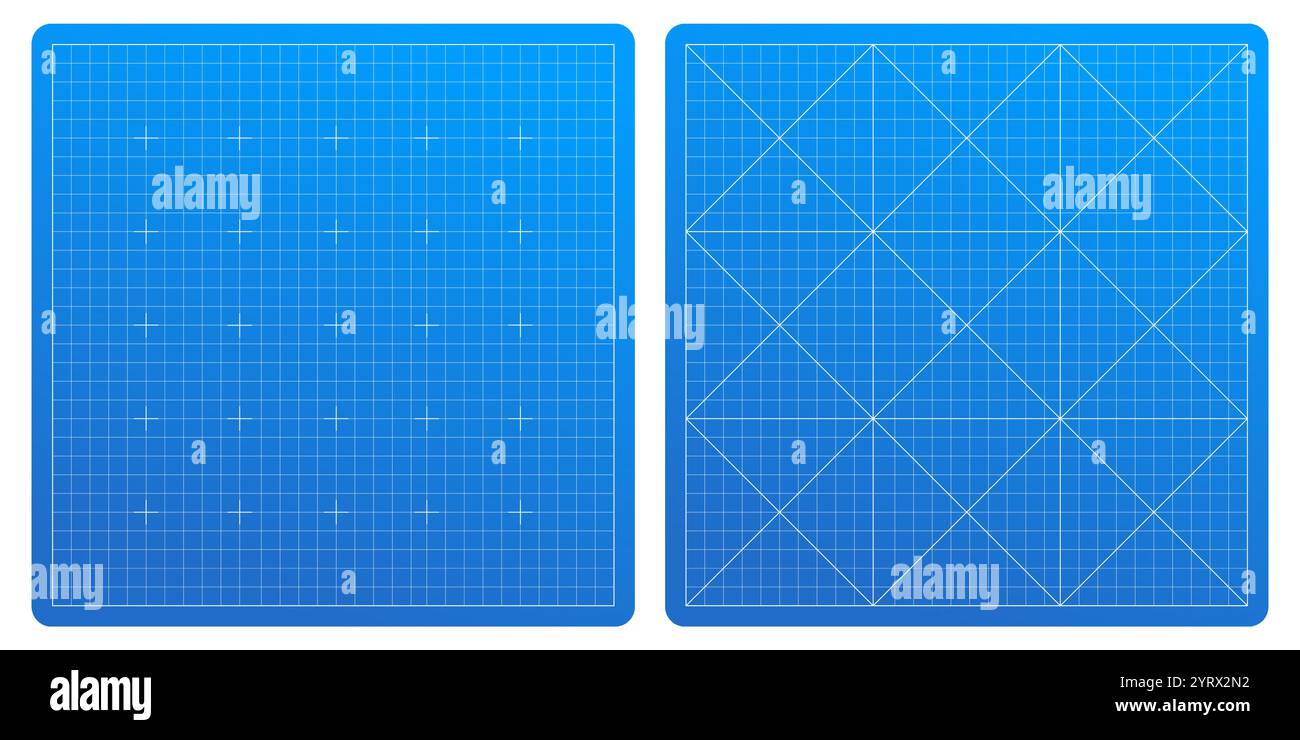 Blueprint-style background. Grid paper wireframe for technology ...