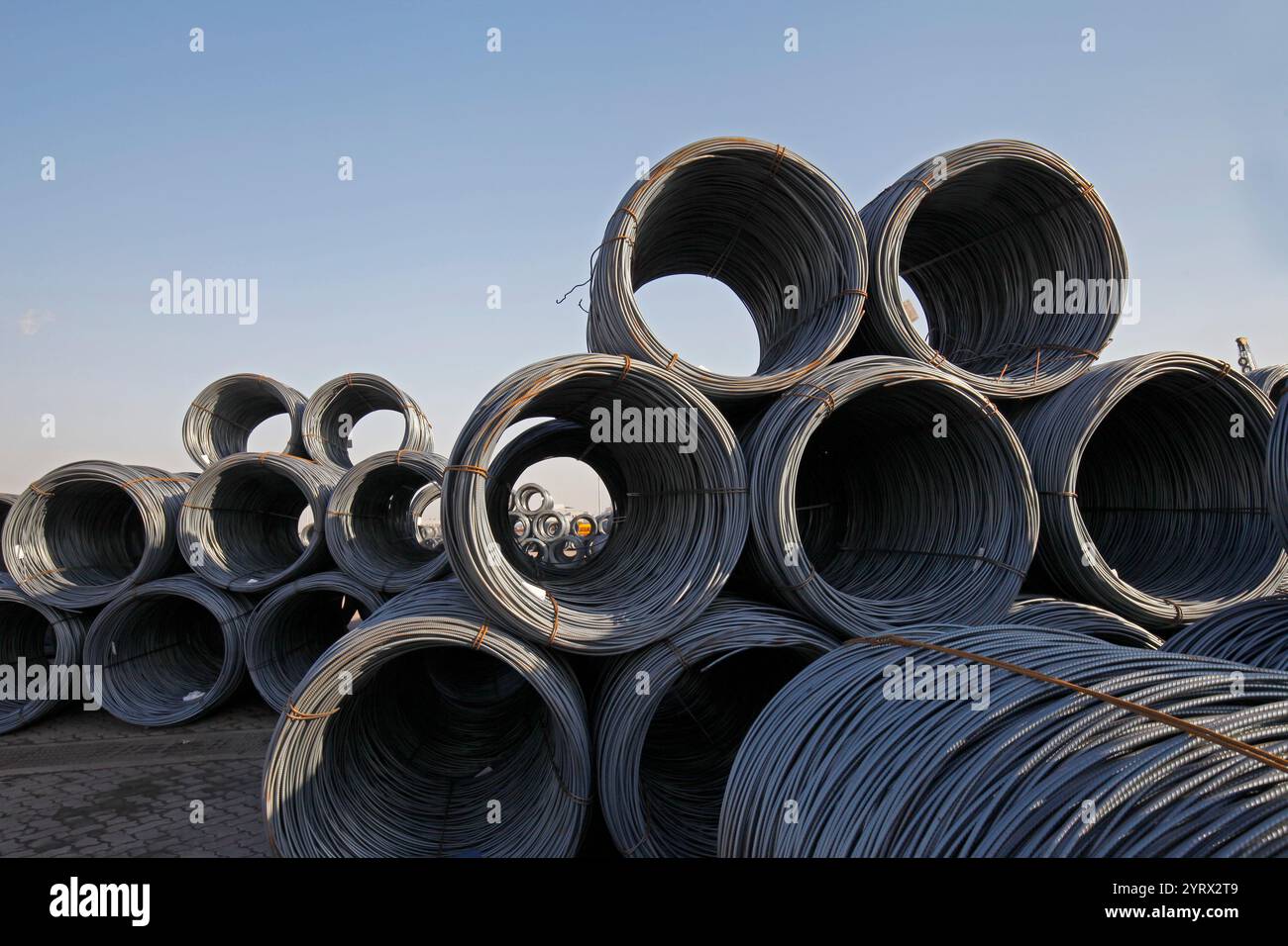 Steel wire rod Stock Photo - Alamy
