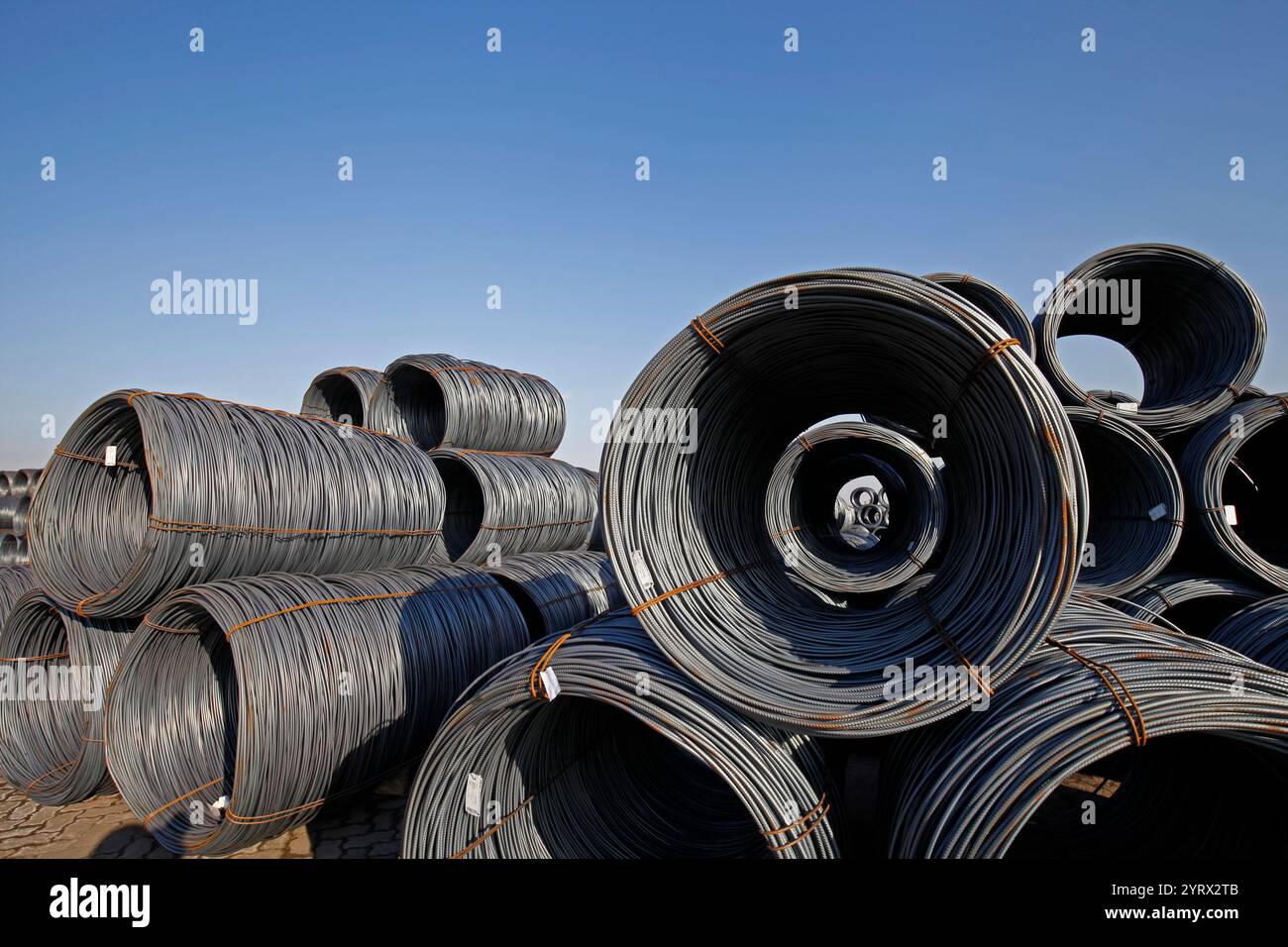 Steel wire rod Stock Photo - Alamy