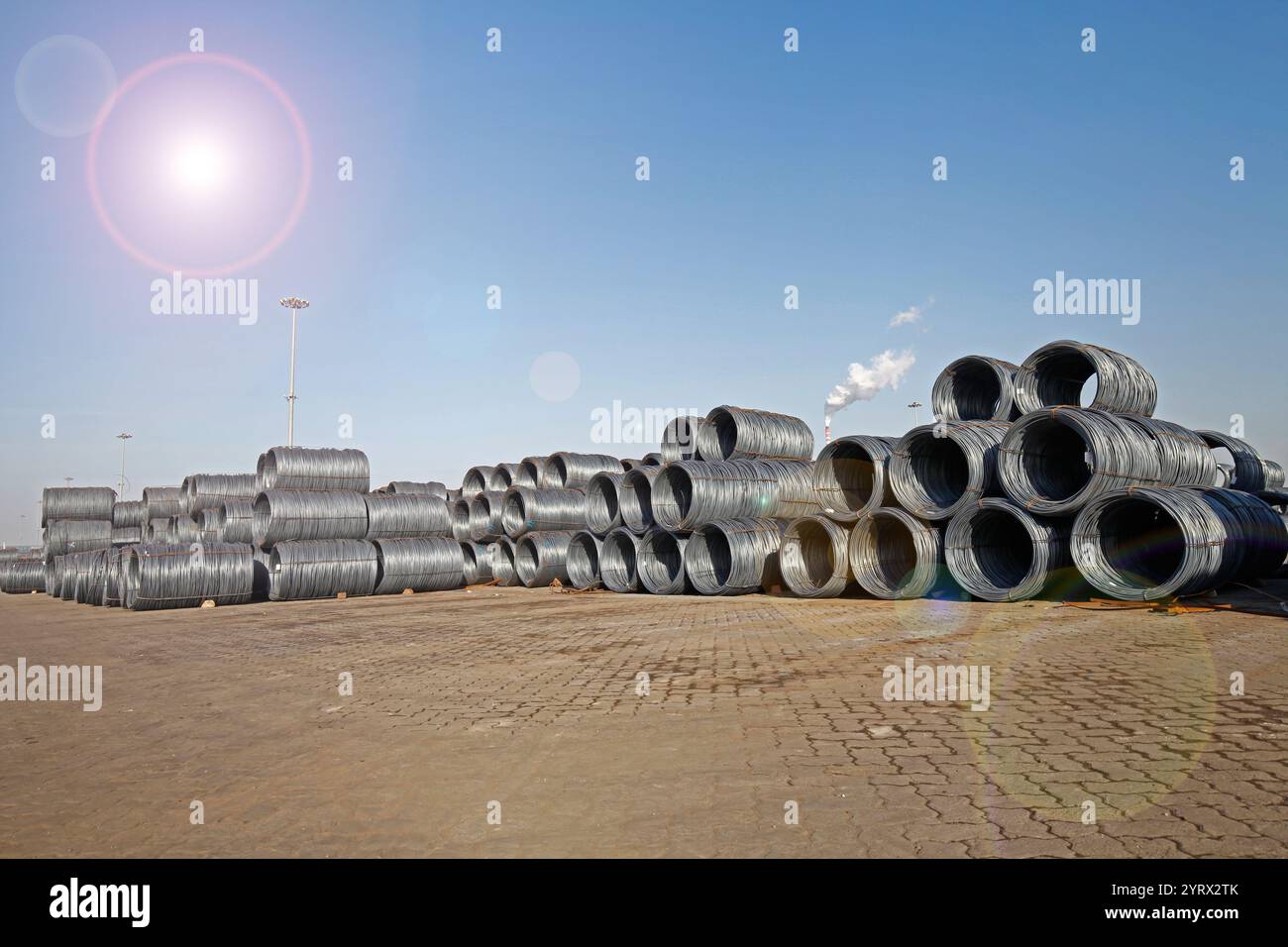 Steel wire rod Stock Photo - Alamy