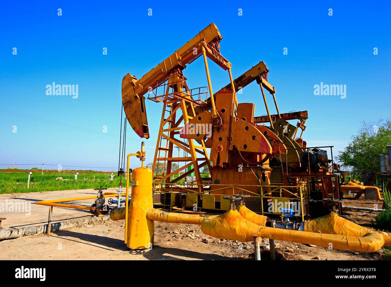 The oil pump, industrial equipment Stock Photo - Alamy