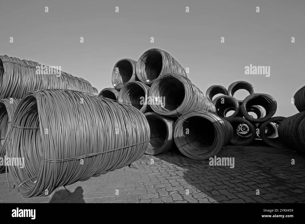 Steel wire rod Stock Photo - Alamy