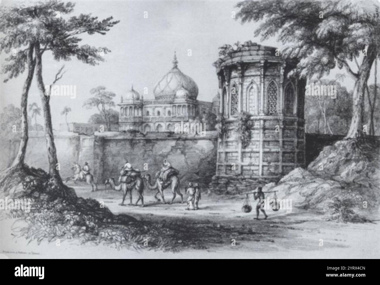 Col. George Francis White - Mausoleum at Maner, Bihar Stock Photo - Alamy