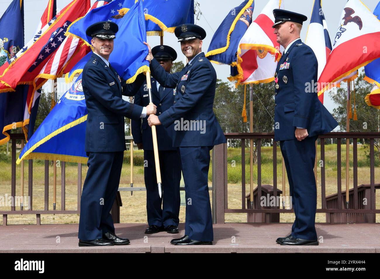 Col. Mastalir assumes command of the 30th SW (5 Stock Photo - Alamy