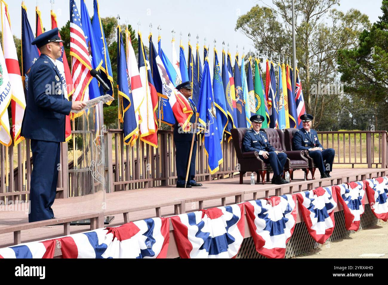 Col. Mastalir assumes command of the 30th SW (7 Stock Photo - Alamy
