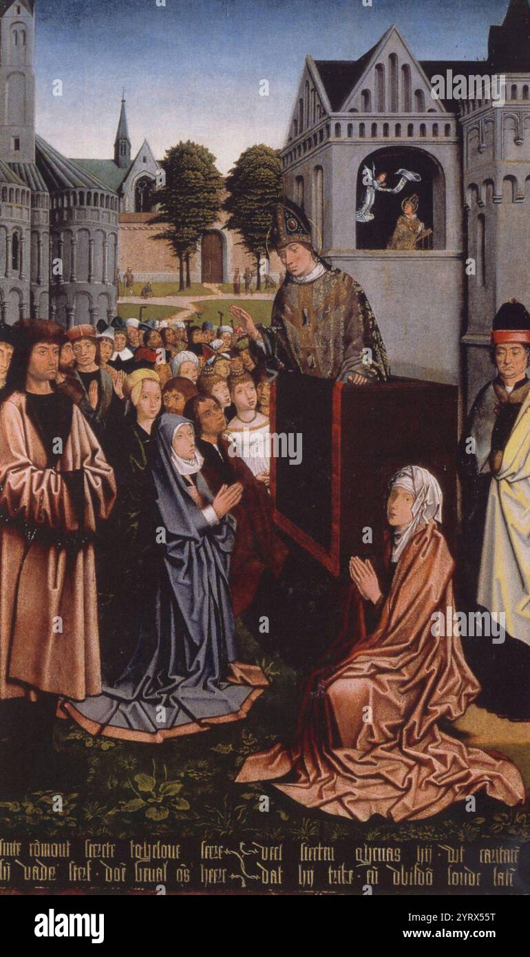 Colijn de Coter - Sequence of 25 panels with the Legend of St. Rumbold ...